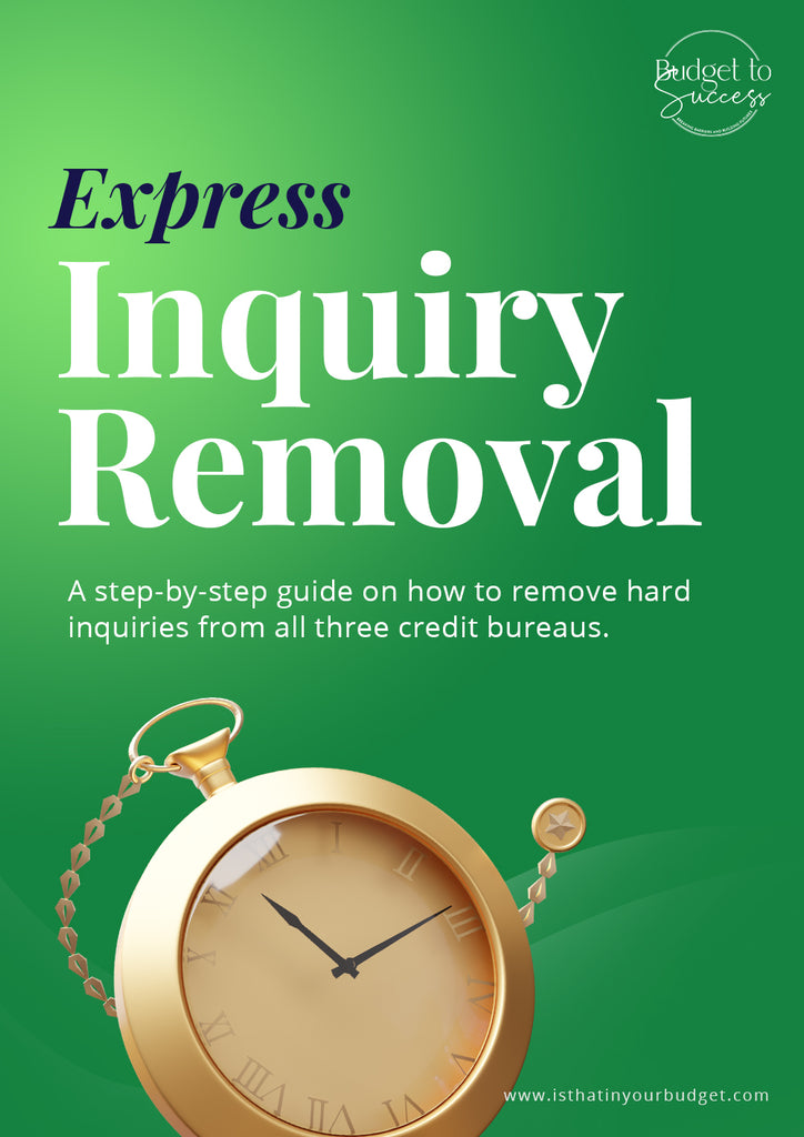 24 Hour Inquiry Removal eBook – Budget to Success